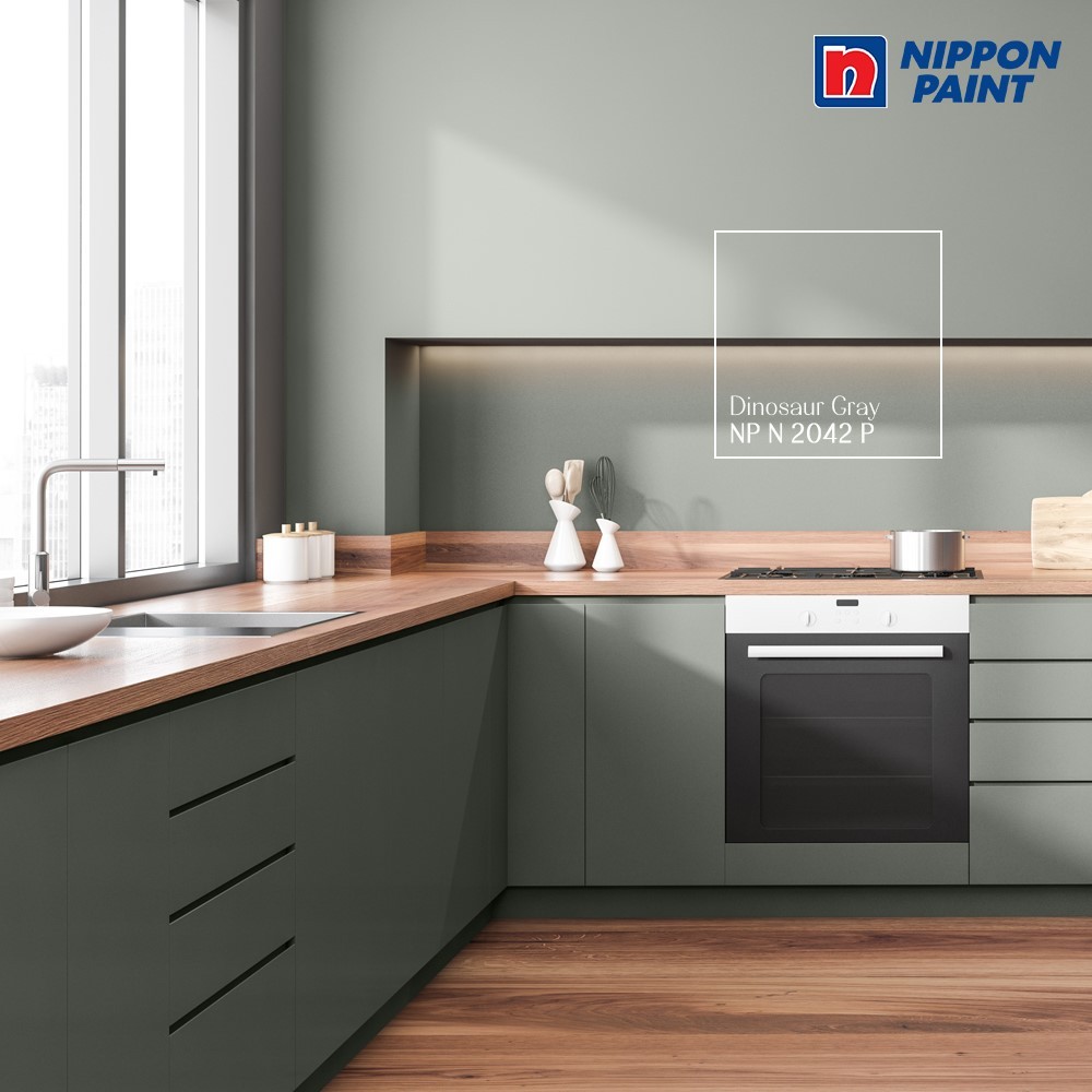 Jual CAT TEMBOK INTERIOR DAN EKSTERIOR NIPPON PAINT - DINOSAUR GRAY ...