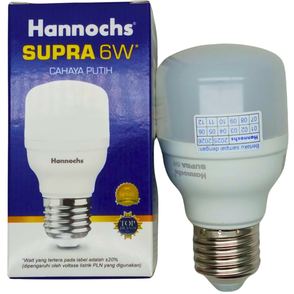Jual Bola Lampu Led Hannochs SUPRA 6 Watt Bohlam Hannochs Led SUPRA 6 W | Shopee Indonesia