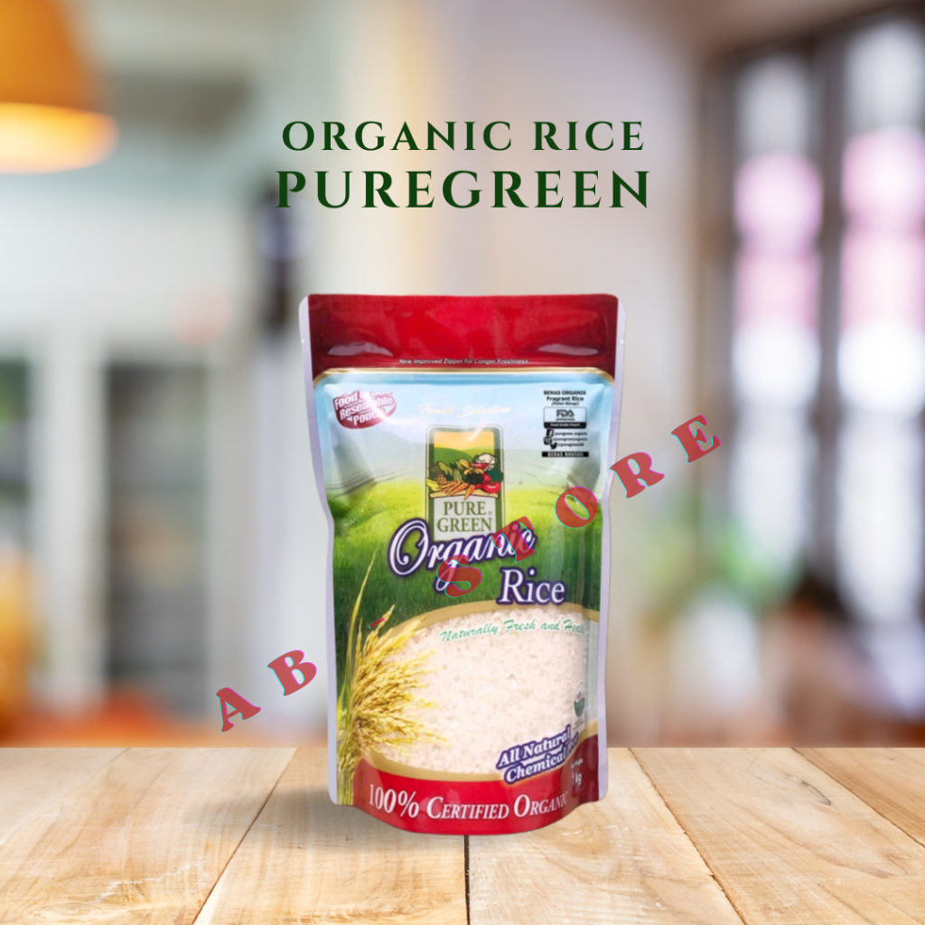 Jual Beras Organik Puregreen Pulen Wangi (Fragrant Rice) 1kg | Shopee Indonesia