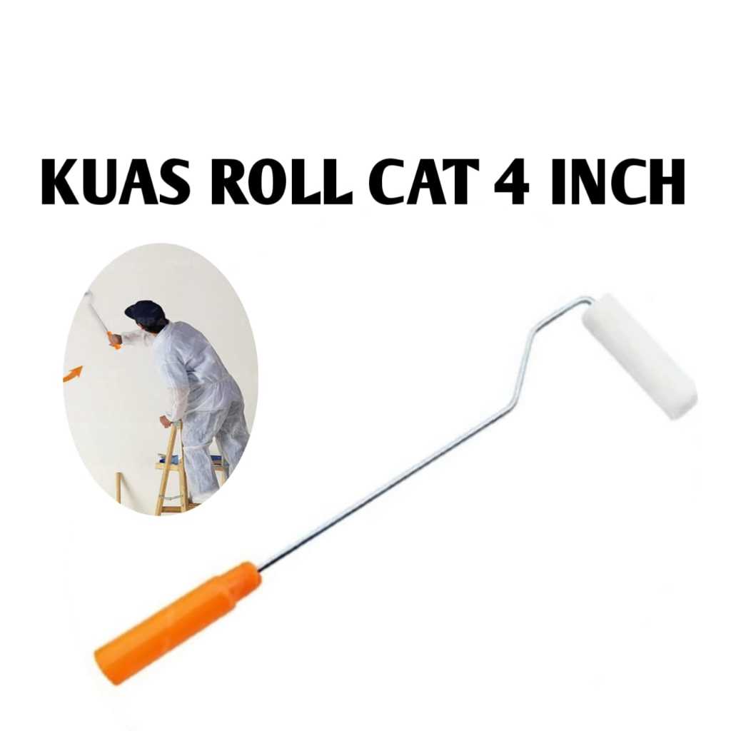 Jual Kuas Roll Cat Tembok Dinding Roll Kapal 4 inch Paint Roller Rol ...