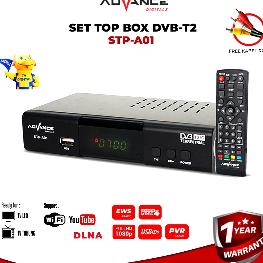 Jual Ciptakan Pengalaman Belanja Anda Sendiri READY STOK Advance STB Set Top Box TV Digital ...