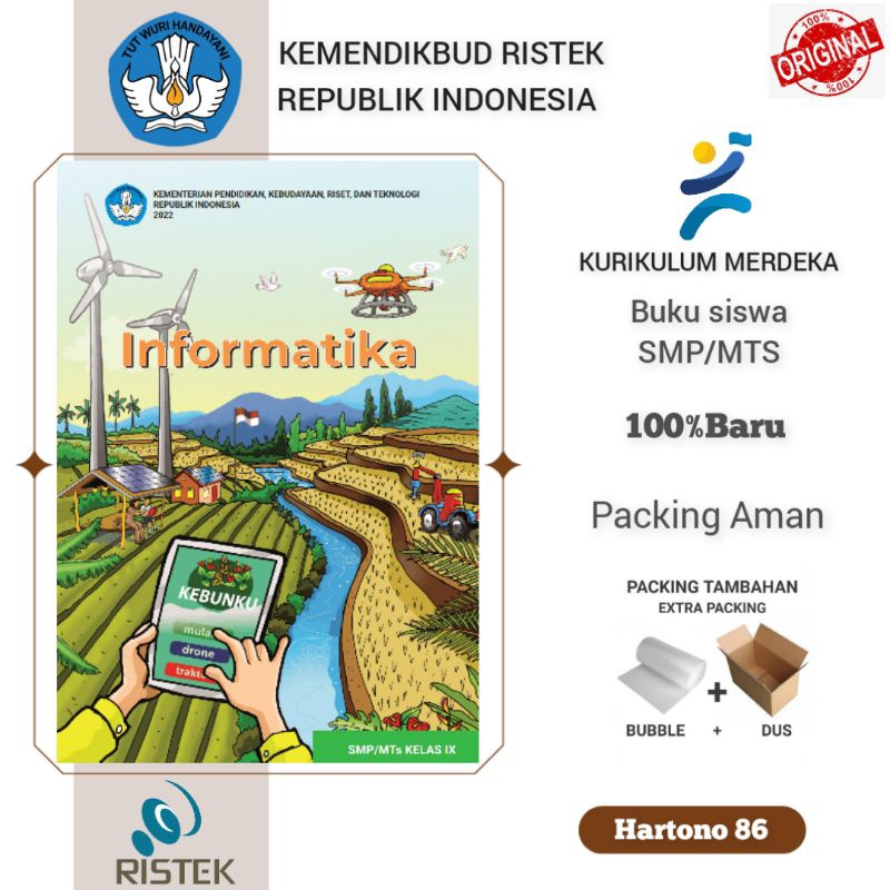 Jual BUKU PAKET SISWA INFORMATIKA KELAS 9 SMP/MTS KURIKULUM MERDEKA KEMENDIKBUDRISTEK | Shopee ...