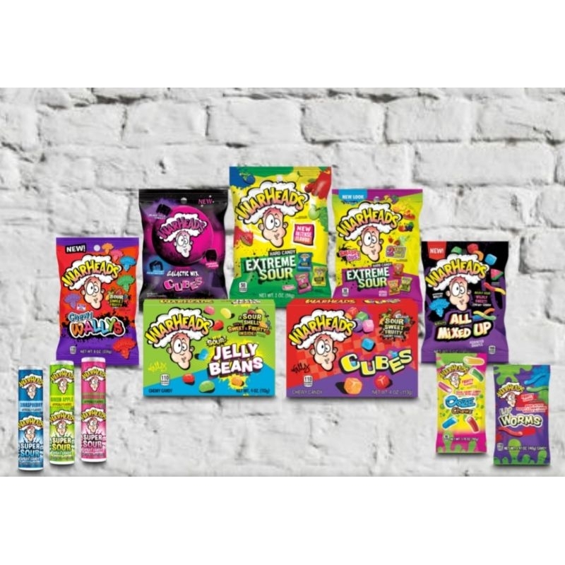 Jual Warheads Double Drops Permen Asam 2 rasa dalam 1 botol Green Apple ...