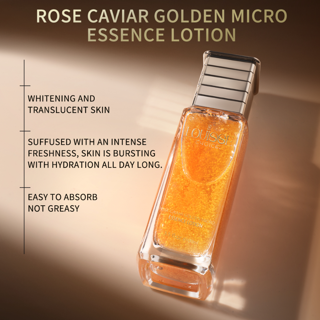 Jual LOUISSE CHOICE Rose Caviar Golden Micro Essence Lotion 100ml Rose ...