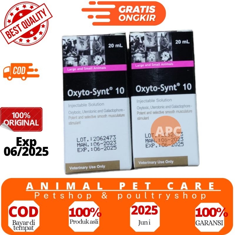 Jual oxitosin Oxyto Synt - Oksitosin 20 ml Untuk Hewan ternak | Shopee ...