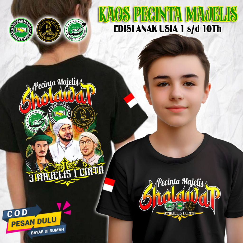 Jual Kaos Dakwah Anak Pecinta Majelis Sholawat Umur 1th-10th | Baju ... Jual Kaos Dakwah Anak Pecinta Majelis Sholawat Umur 1th-10th | Baju ...