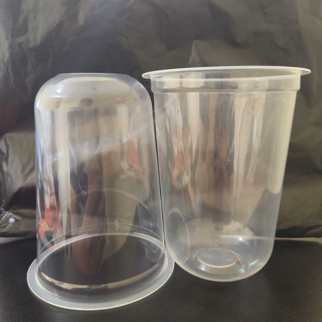 Jual Gelas Plastik Bening Oval Ukuran 18 oz /Pack Cup Kopi Pop ice Oval ...