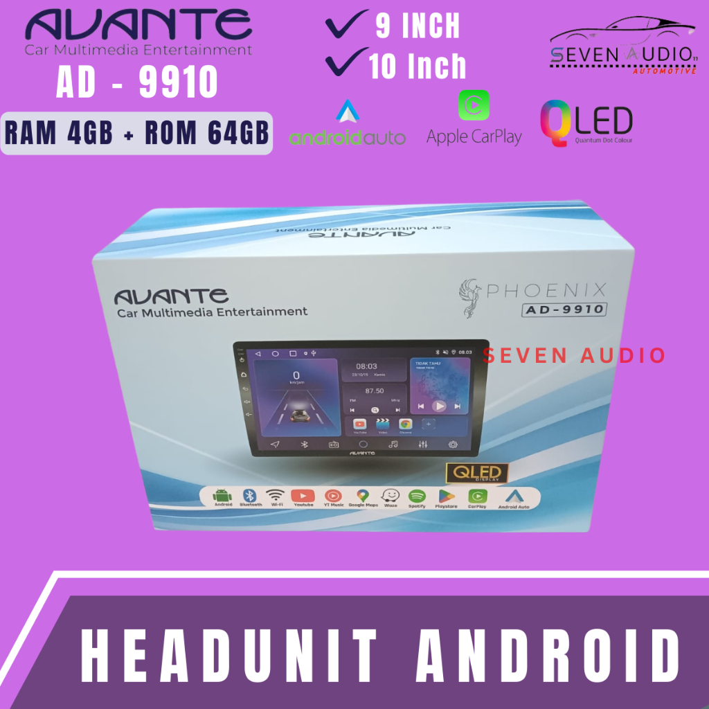 Jual Head Unit Android Avante AD-9910 Pheonix 10 Inch Ram 4GB + Rom ...