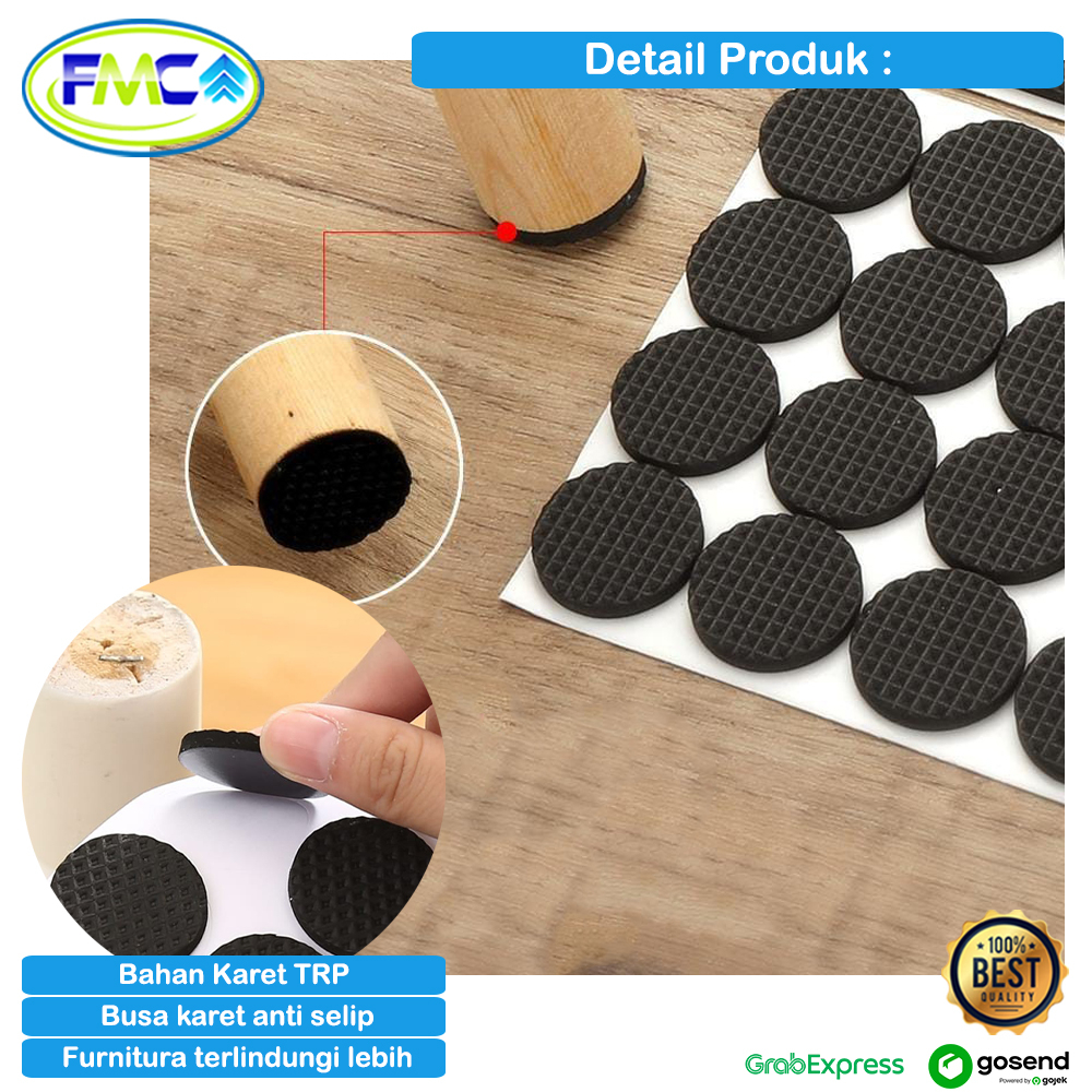 Jual Alas Kaki Meja Kursi Furniture Anti Slip Bantalan Kursi Meja Bulat ...