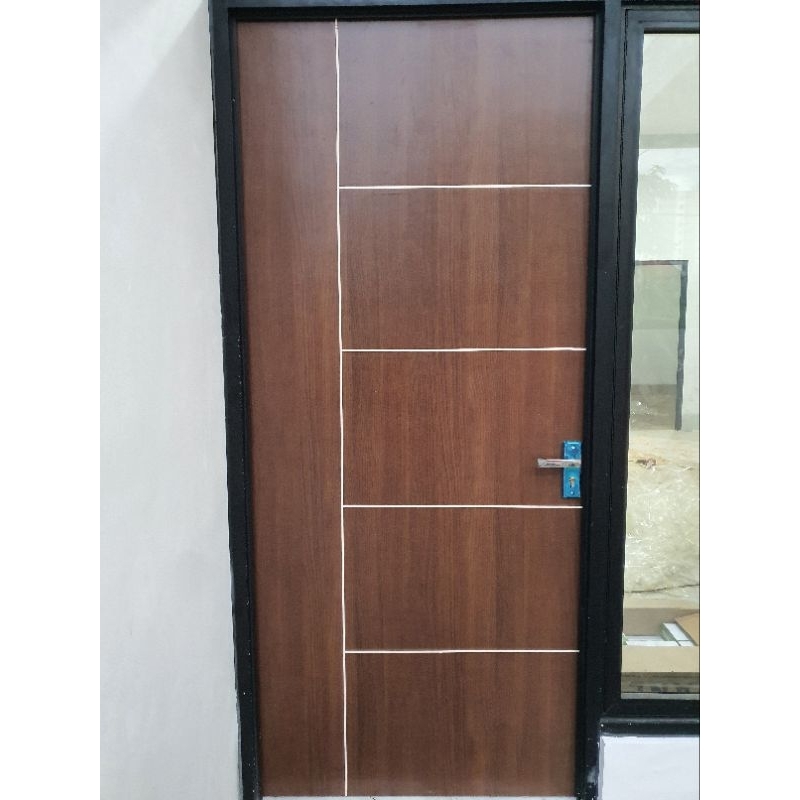 Jual SATU SET PINTU RUMAH + KUSEN ALUMUNIUM | Shopee Indonesia