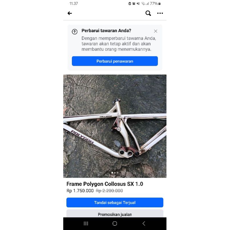 Jual Frame Polygon Collosus SX | Shopee Indonesia