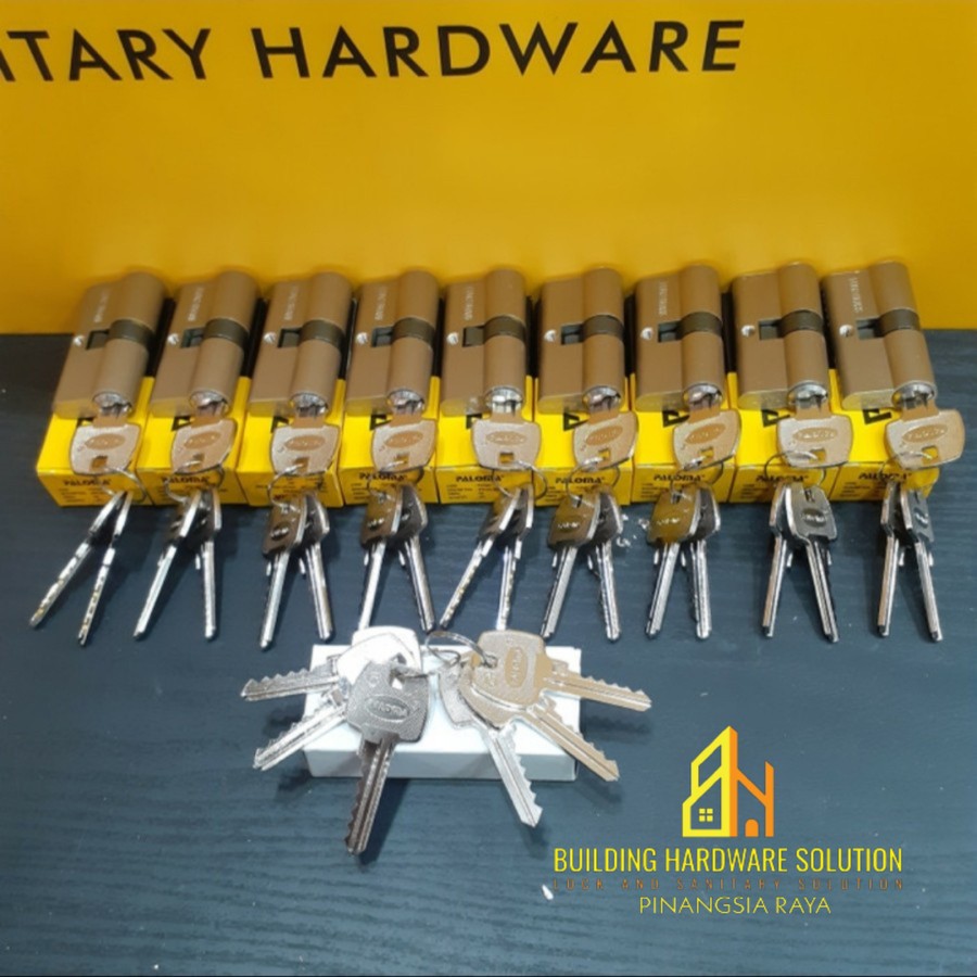 Jual PALOMA PCP 224 Paket Master std key 9 cylinder double anak kunci ...