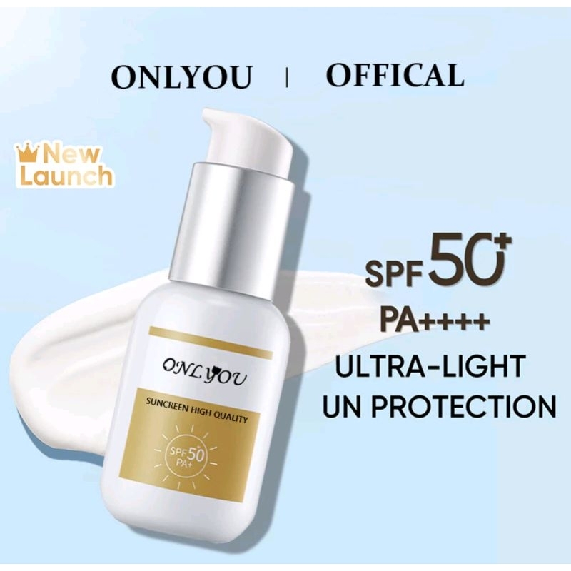 Jual GARANSI RESMI ‼️SUNSCREEN ONLYOU SPF 50+PA+++ ISI 50 ML | Shopee ...
