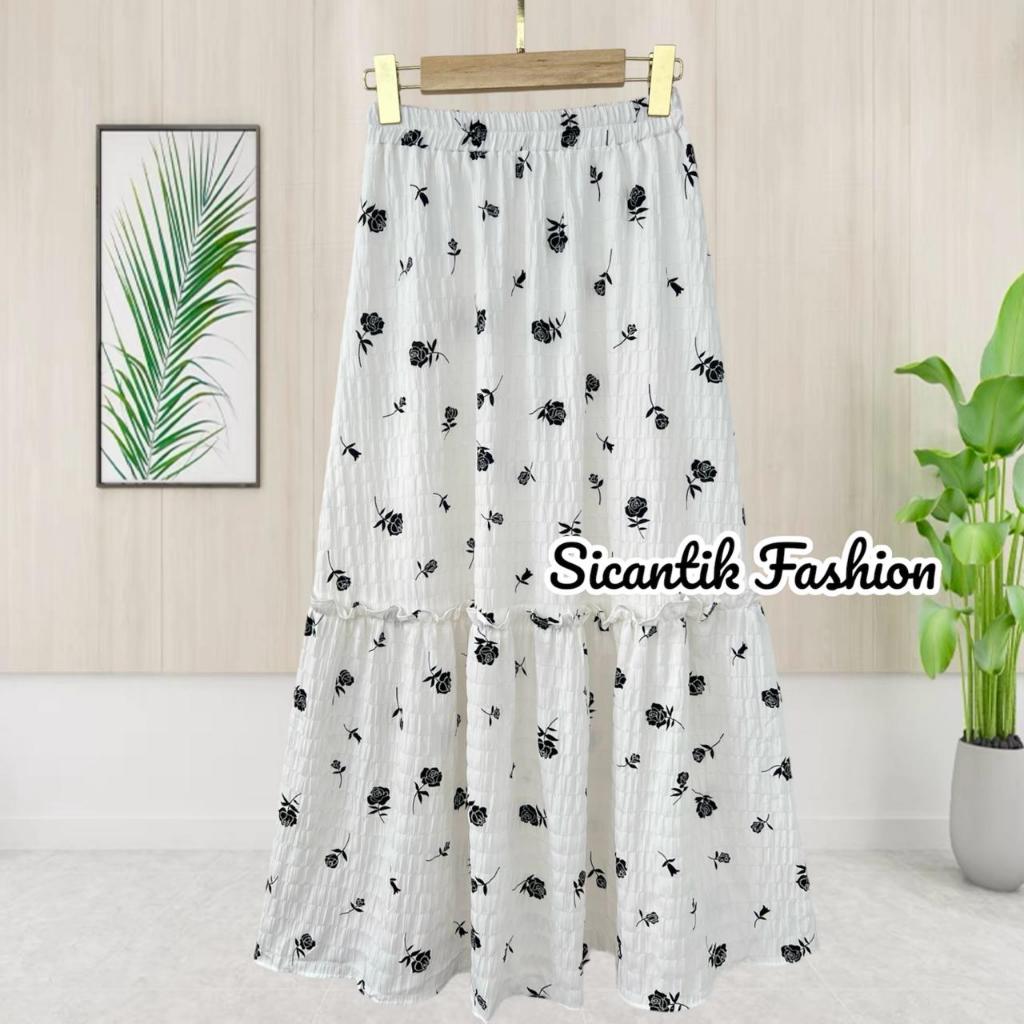 Jual Rok Wanita Style Korea Bahan Cotton Crinkle // Rok Tutu // Rok ...