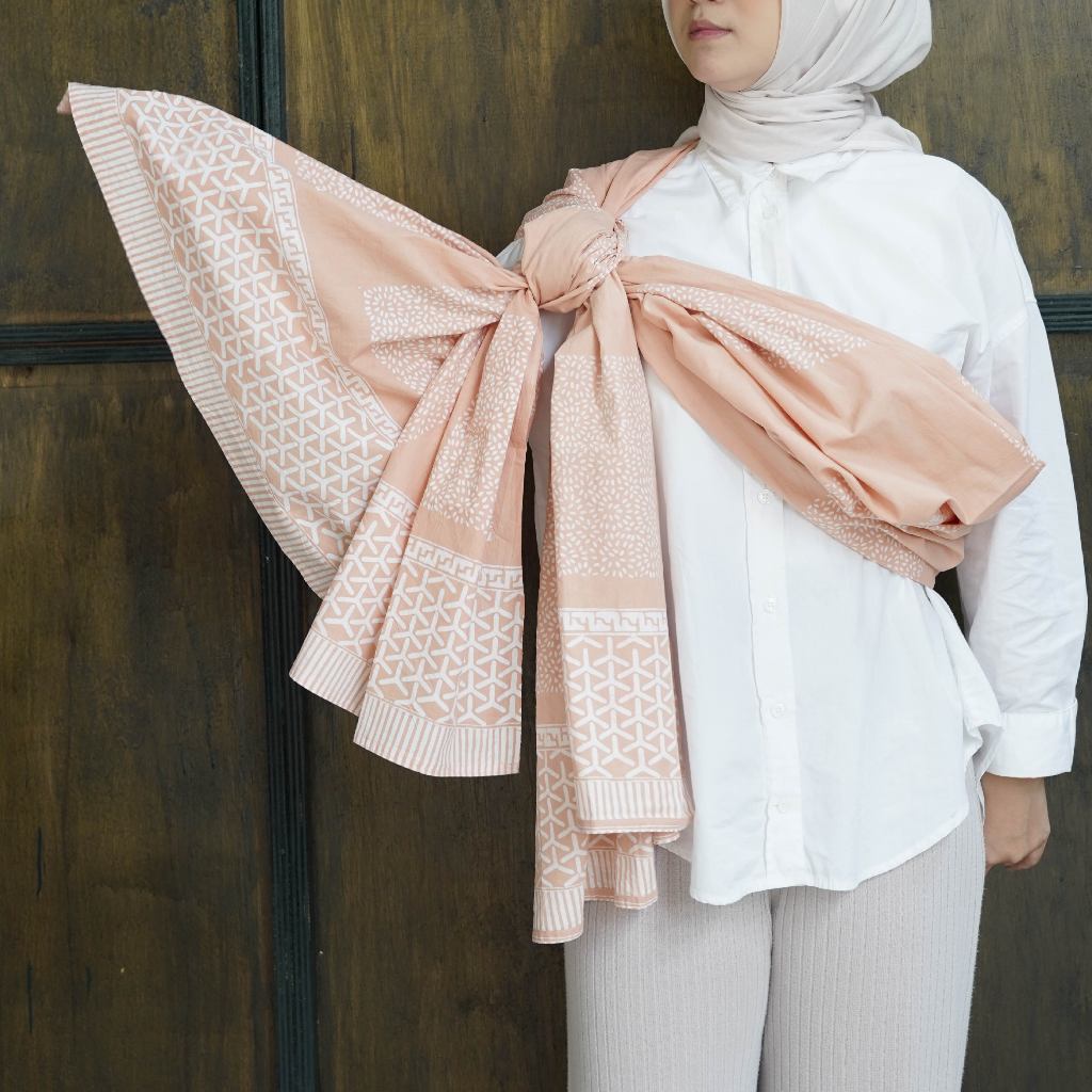 Jual Kain jarik/gendongan Batik Cap Beras-Peach | Shopee Indonesia