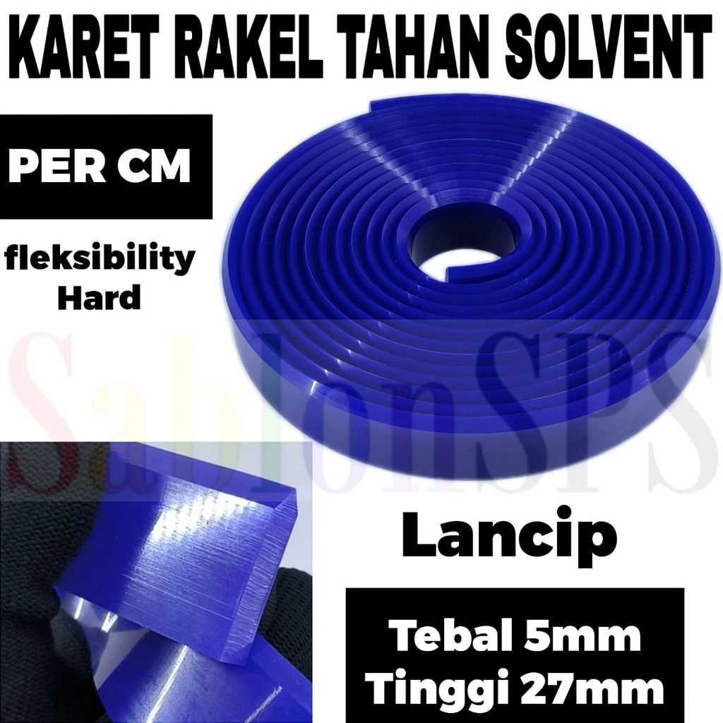 Jual KARET RAKEL SABLON BIRU TUA LANCIP 5MMX27MM TAHAN SOLVENT | Shopee ...