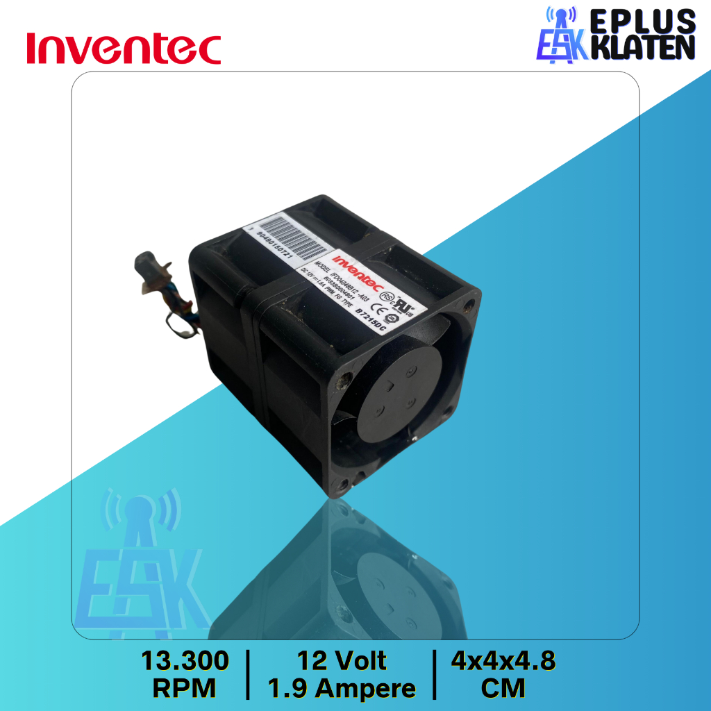 Jual kipas fan dc 4cm 12v 1.90A inventec double fan KP174 | Shopee Indonesia