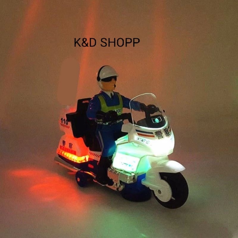 Jual Mainan motor polisi-motor polisi ada musik dan lampunya | Shopee ...