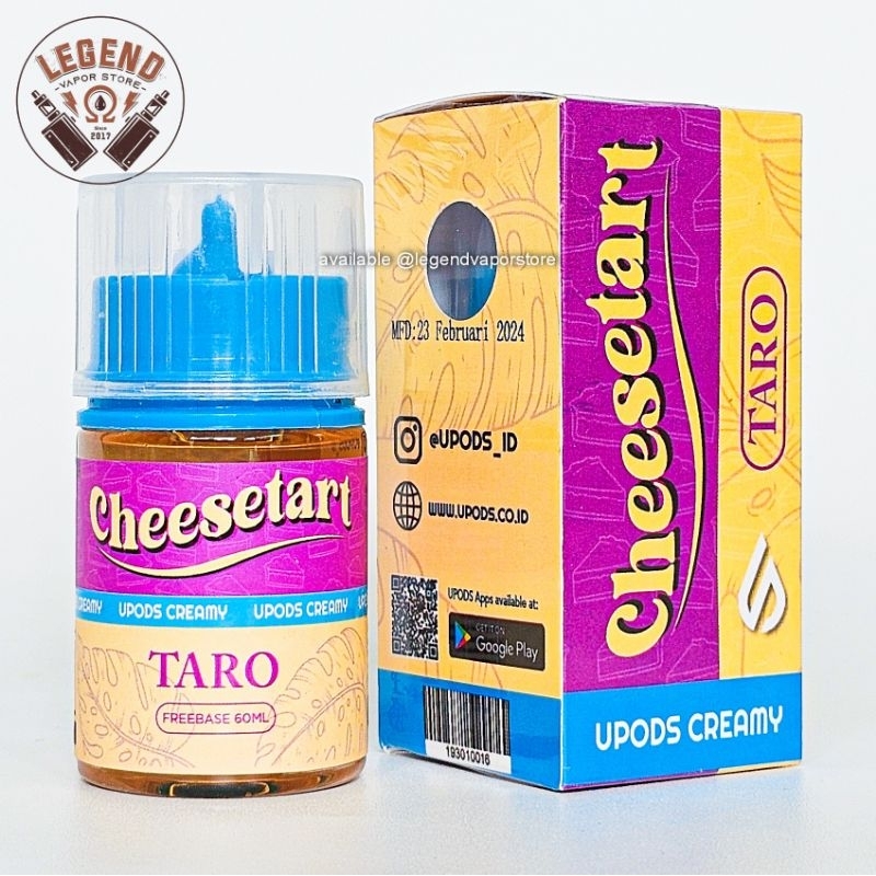 Jual FREEBASE - LIQUID UPODS CREAMY Taro Cheesetart 60ML 3MG 6MG 9MG ...