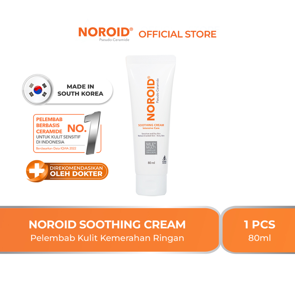 Jual Noroid Soothing Cream Pelembab Kulit Kemerahan Ringan 80ml ...