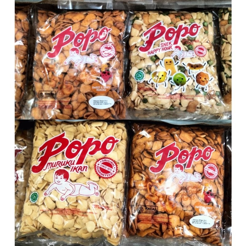 Jual Popo Muruku ikan / Popo Snek Happy Hour / Maruku / Snack Ikan ...