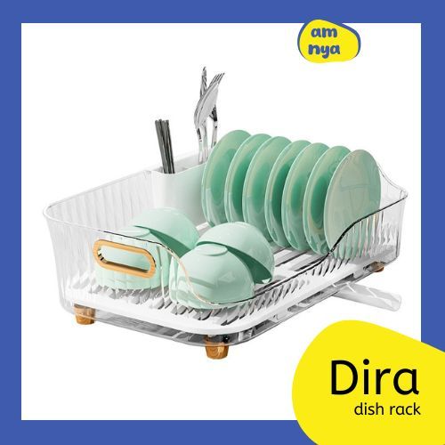 Jual 【AMNYA】DIRA Rak Piring Wastafel Estetik Pengering Piring Peniris ...