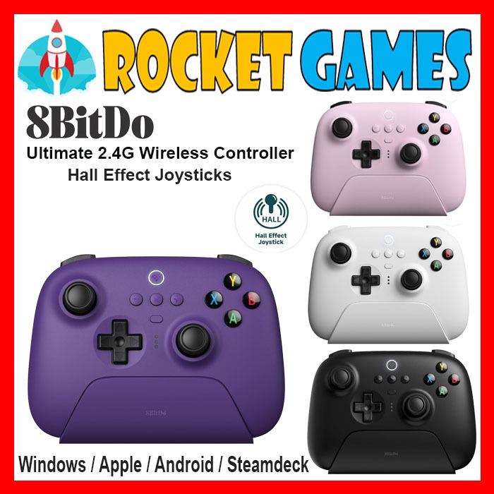 Jual 8BitDo Ultimate 2.4G Wireless Controller Hall Effect Joystick ...