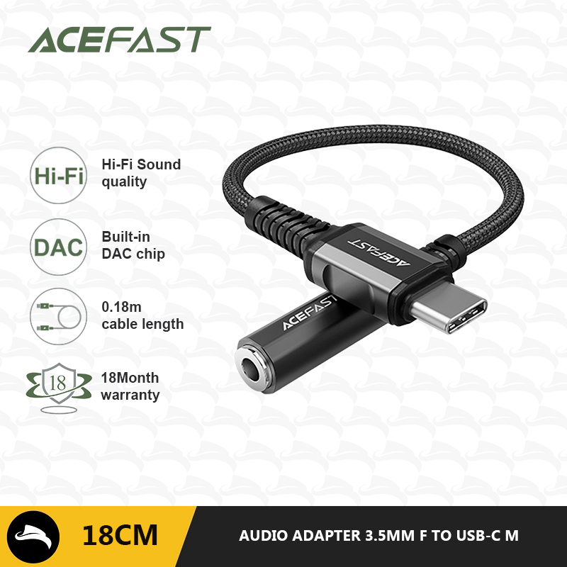 Jual KOBOITECH - ACEFAST C1-07 AUDIO ADAPTER TYPE-C 3.5MM CONNECTOR EARPHONE IPHONE IPAD SAMSUNG ...