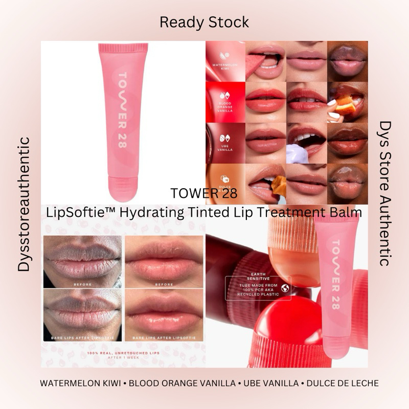 Jual READY STOCK TOWER 28 LipSoftie Hydrating Tinted Lip Treatment Balm ...