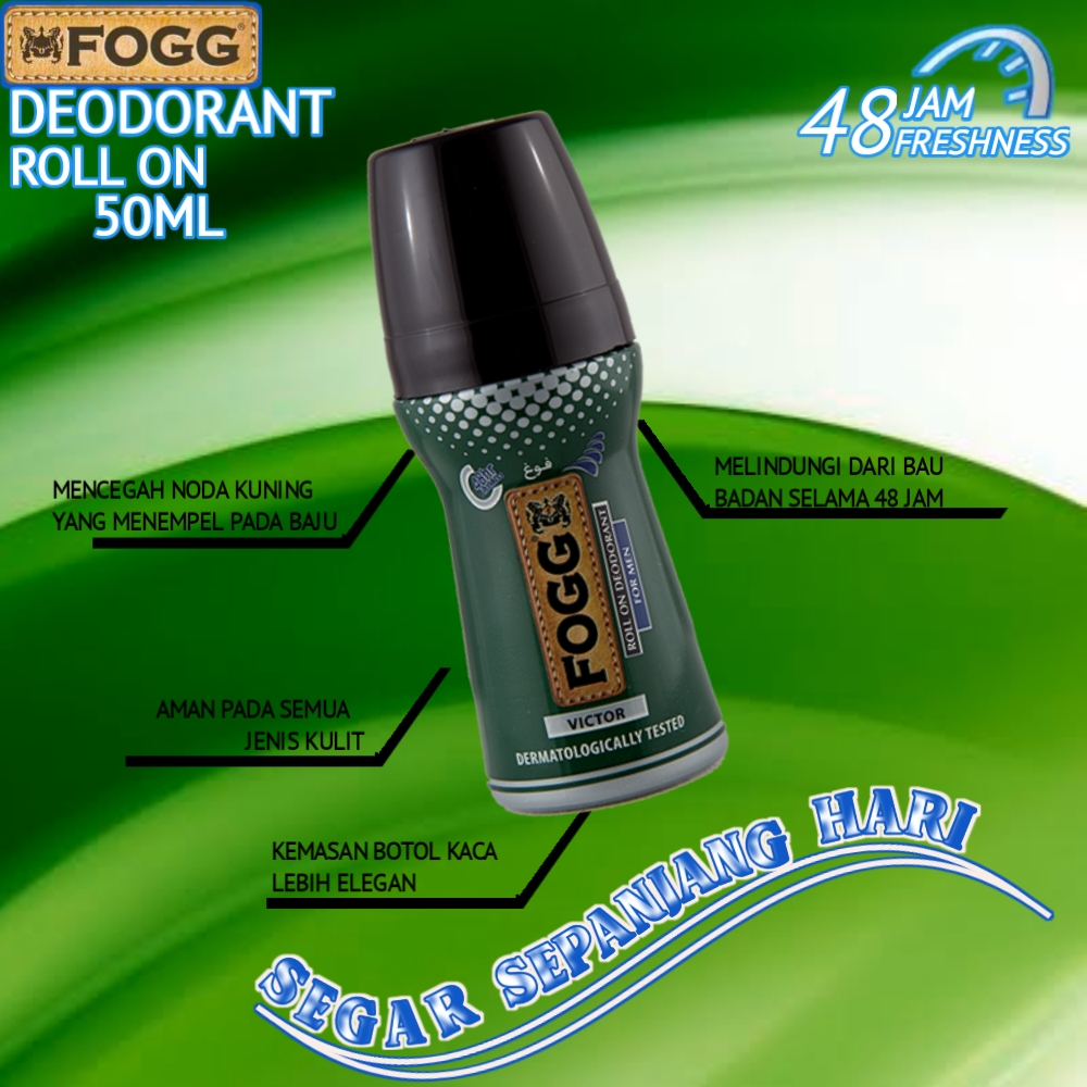 Jual Fogg Deodoran Roll On Status 50ml Untuk Pria | Shopee Indonesia