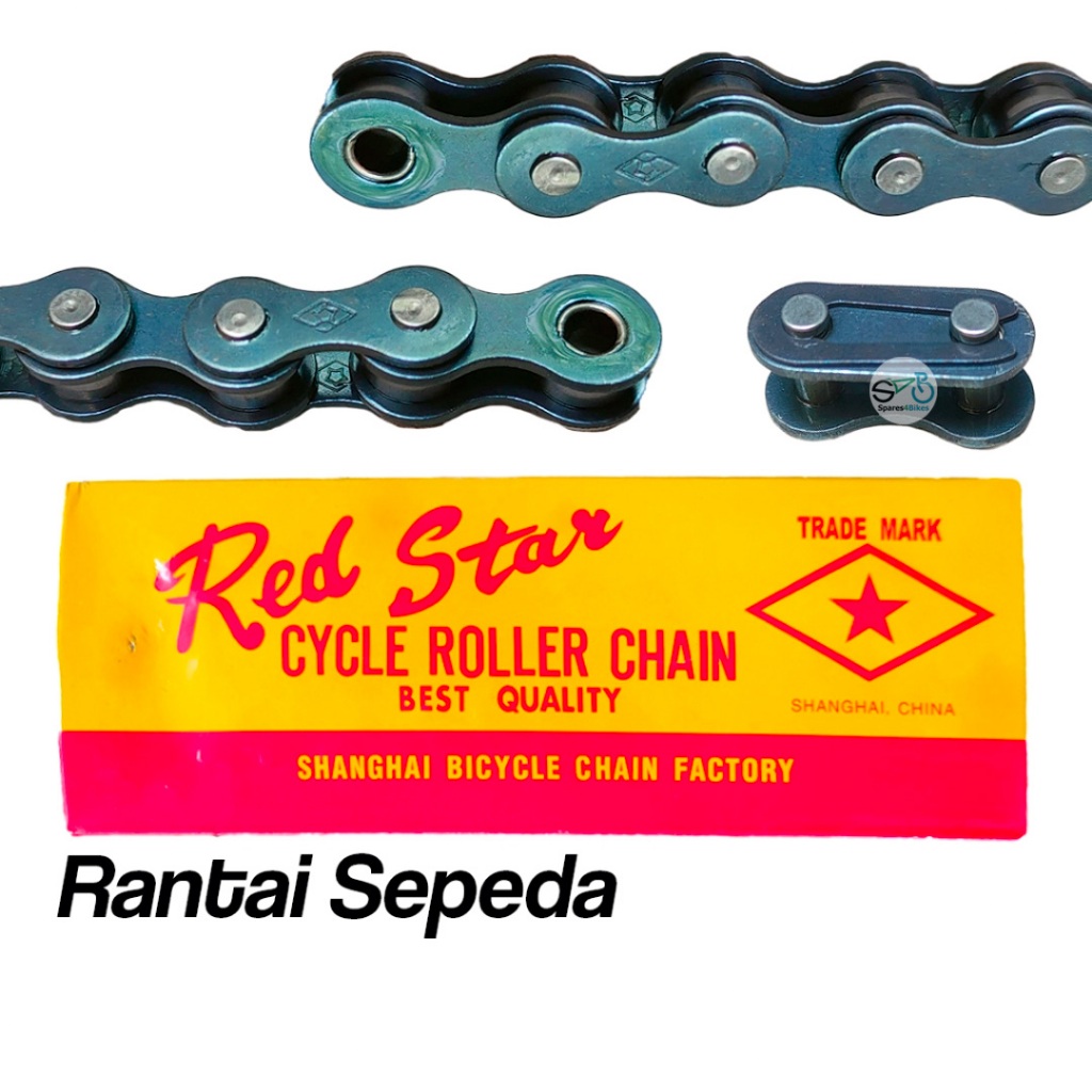 Jual Rantai Sepeda 12 16 18 20 24 26 28 BINTANG Red Star Peti | Shopee ...