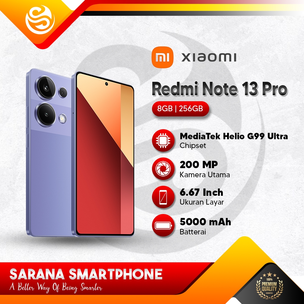 Jual Xiaomi Redmi Note 13 Pro RAM 8/256 Kamera 200 MP ultra-jernih ...