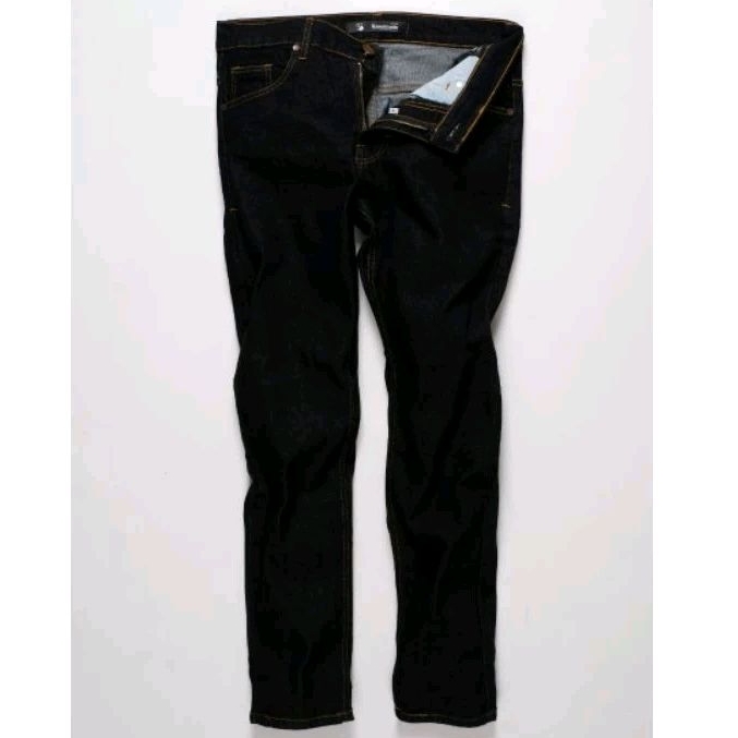 Jual Celana jeans pria polos black garmen polos slimfit Jumbo big size original omboss size S M ...