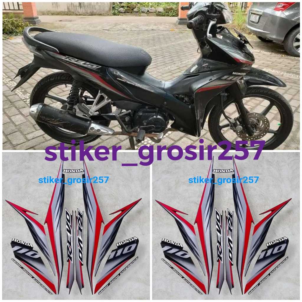 Jual STIKER STRIPING & LIS BODY MOTOR HONDA REVO ABSOLUTE 110 CW 2009 ...