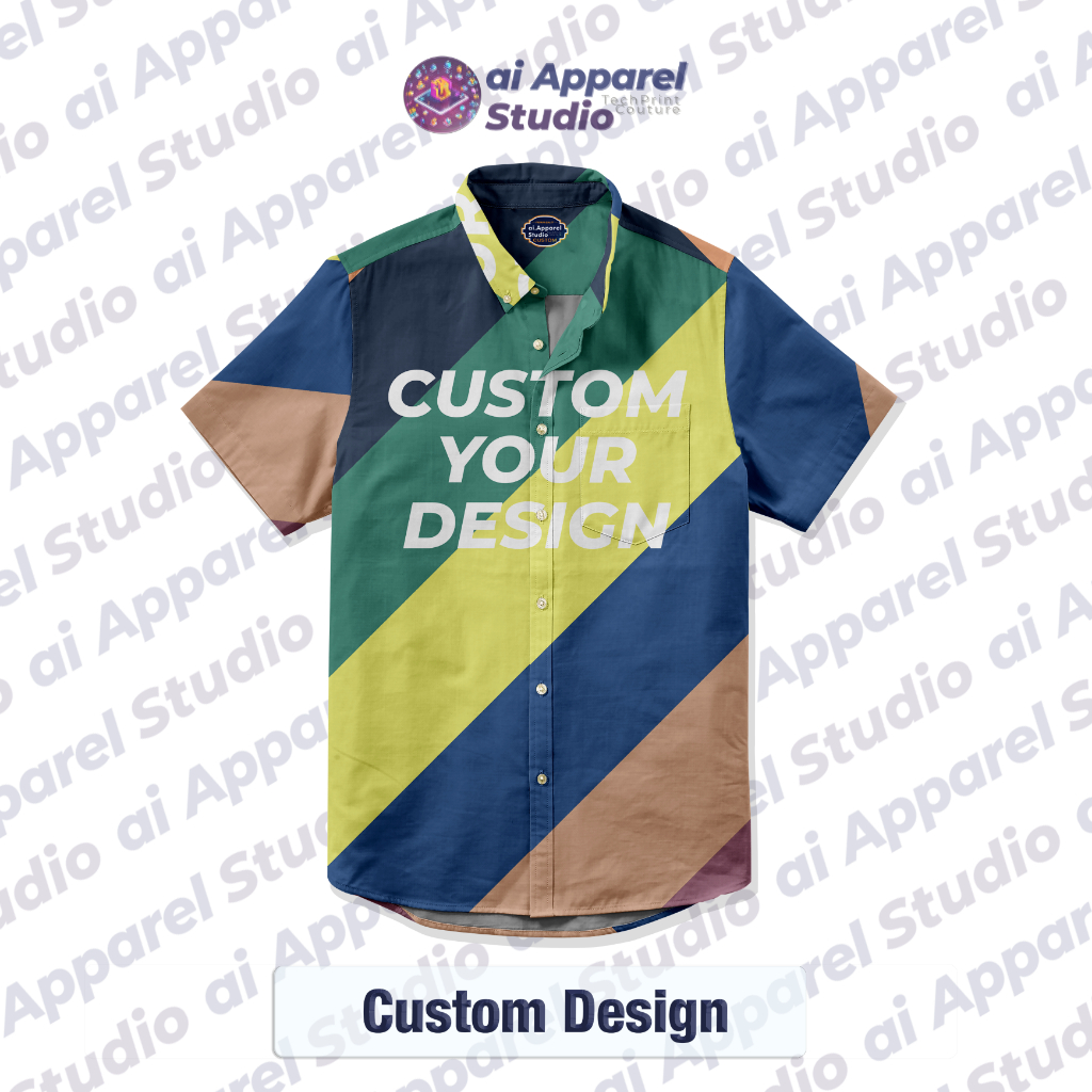 Jual Custom Kemeja Full Print Lengan Pendek Custom Desain Size S - 10XL ...