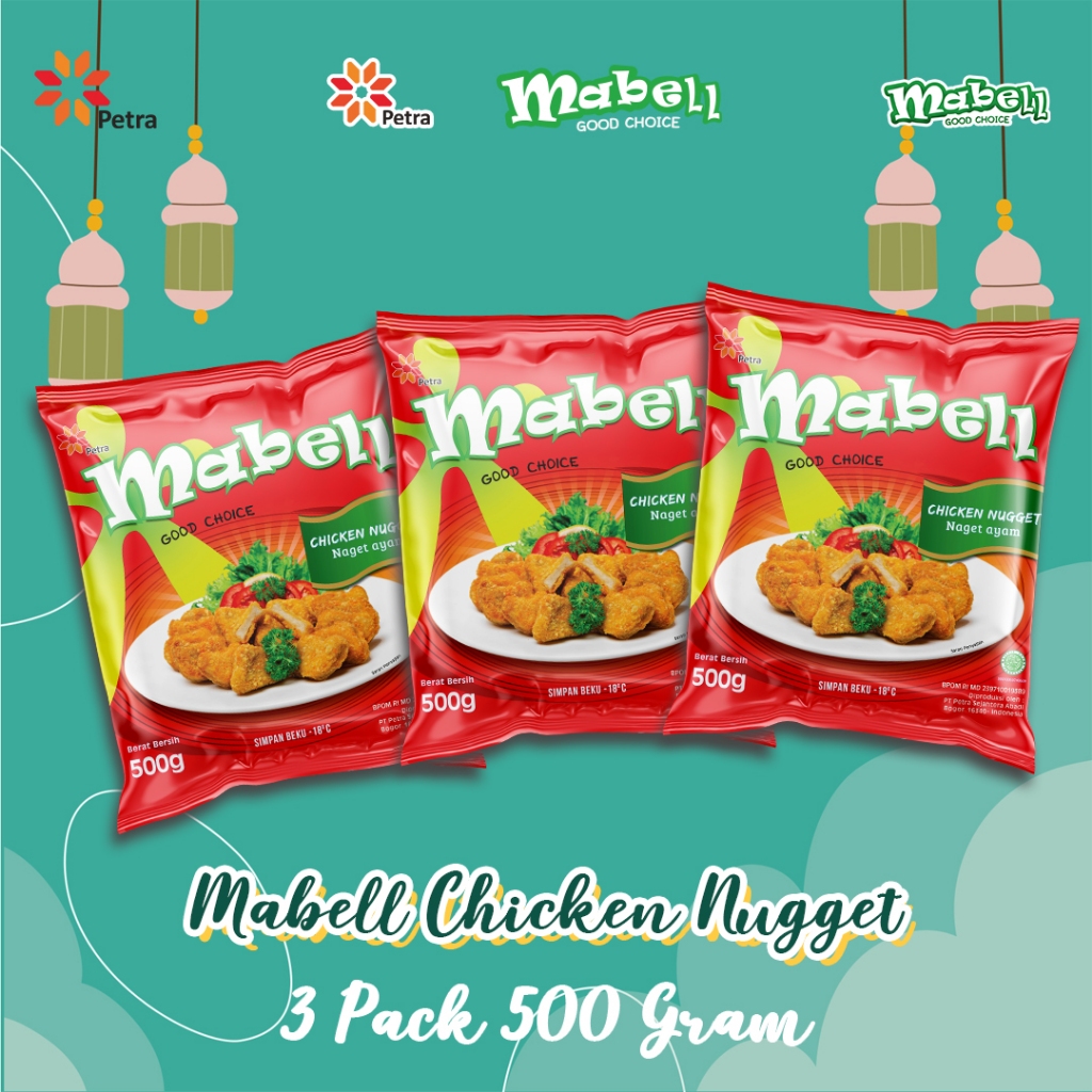 Jual Mabell Nugget Ayam 500 Gram Promo Paket 3 Pack | Shopee Indonesia