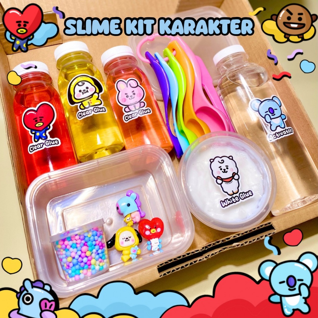 Jual SLIME KIT KARATER BY SLIME_BINTARO || BIKIN SLIME SENDIRI DIRUMAH || SLIME KIT ANTI GAGAL ...