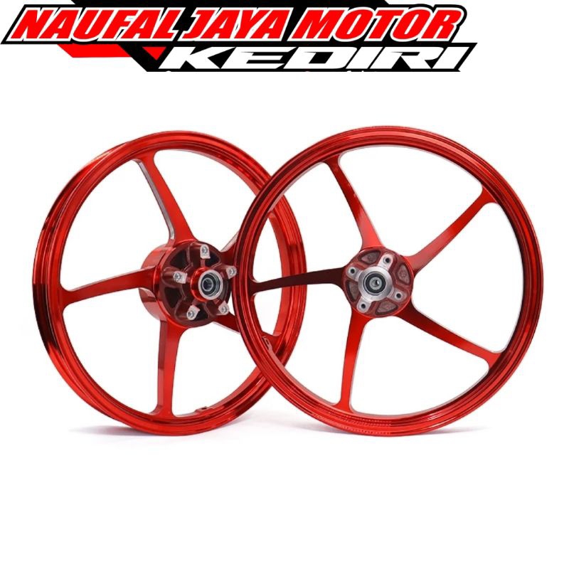 Jual MUTAKIN Merah/Red racing pelek CNC VELG 525 PNP mx king v1 v2 ...