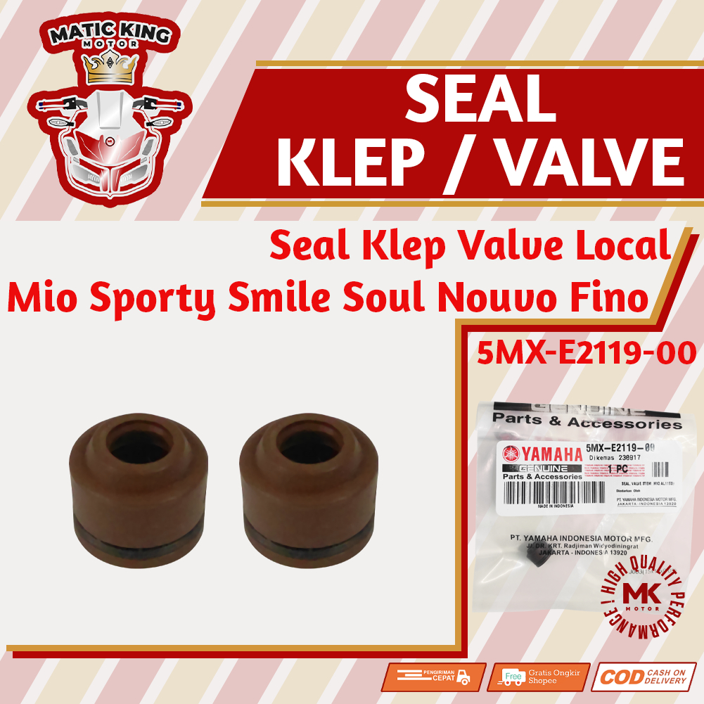 Jual Seal Sil Klep Valve Stem Yamaha Mio Sporty Smile Soul Fino Nouvo Xeon Karbu 5MX-E2119-00 ...