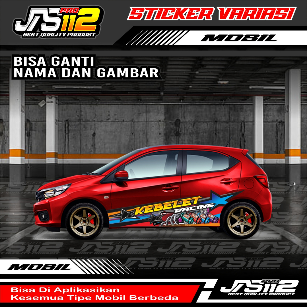 Jual STICKER MOBIL JAZZ BRIO AGYA SIGRA YARIS / STIKER MOBIL SKULL ...