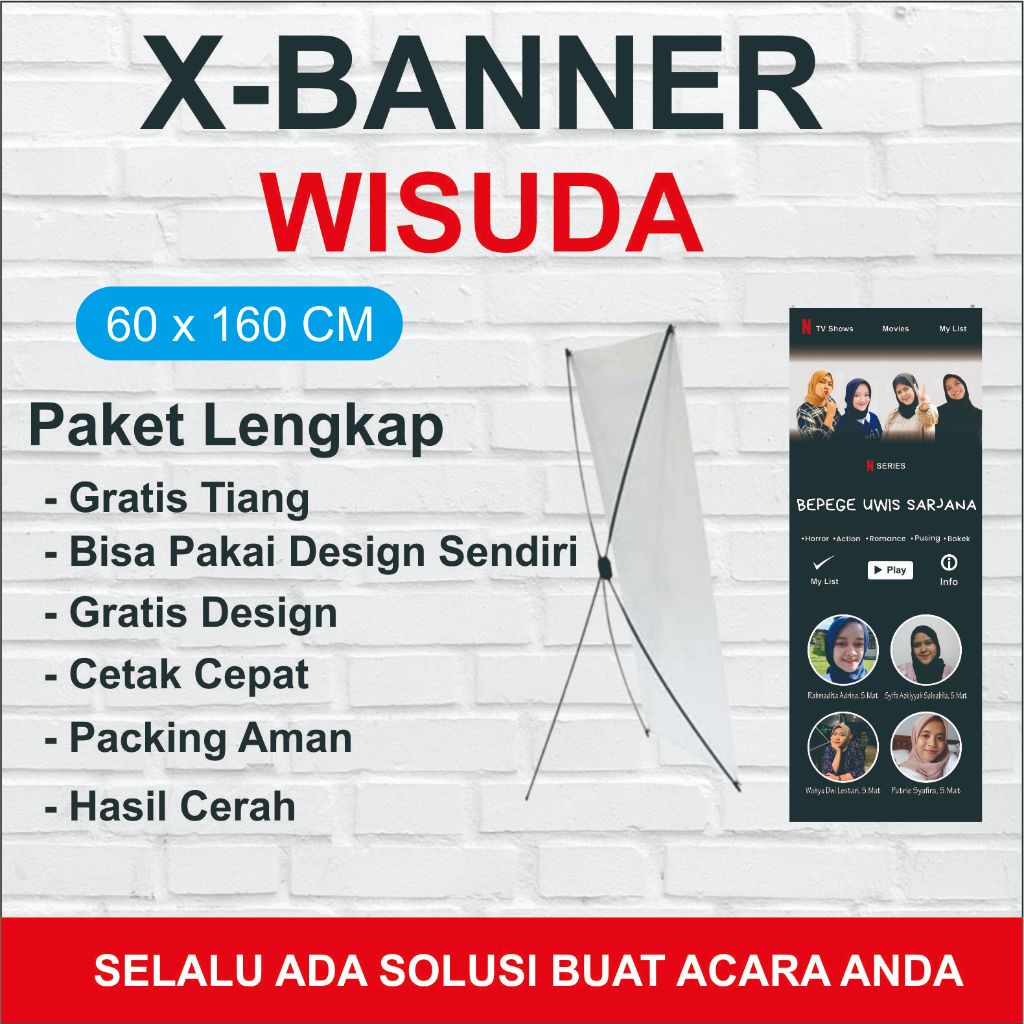 Jual Paket X Banner Wisuda Sidang Akhir | Shopee Indonesia