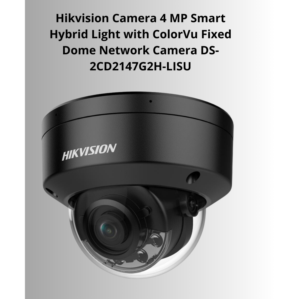 Jual Hikvision Camera 4 MP Smart Hybrid Light with ColorVu Fixed Dome Network Camera DS ...