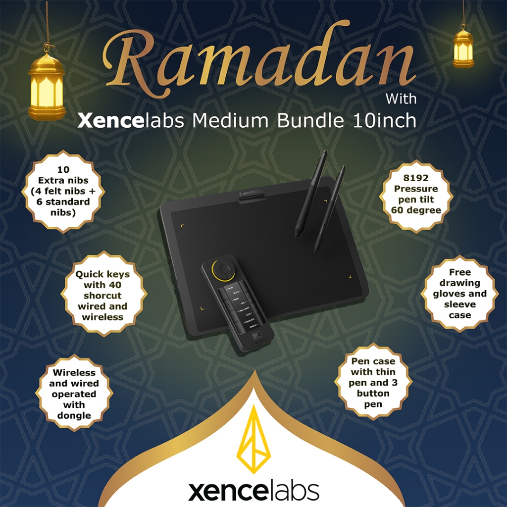 Jual Xencelabs Pen Tablet Medium Bundle | Shopee Indonesia
