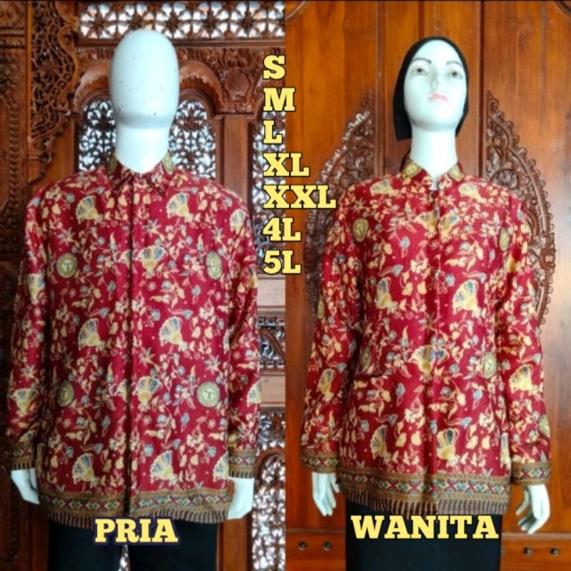 Jual Baju Seragam Batik PPNI PRIA & WANITA Lapis Furing | Shopee Indonesia