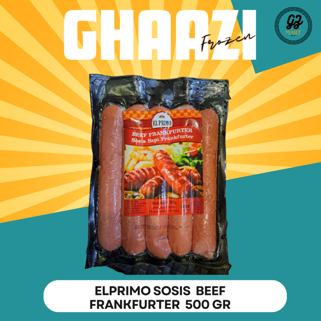 Jual EL PRIMO SOSIS BEEF FRANKFURTER (SOSIS SAPI FRANKFUTER) 500 GR ...