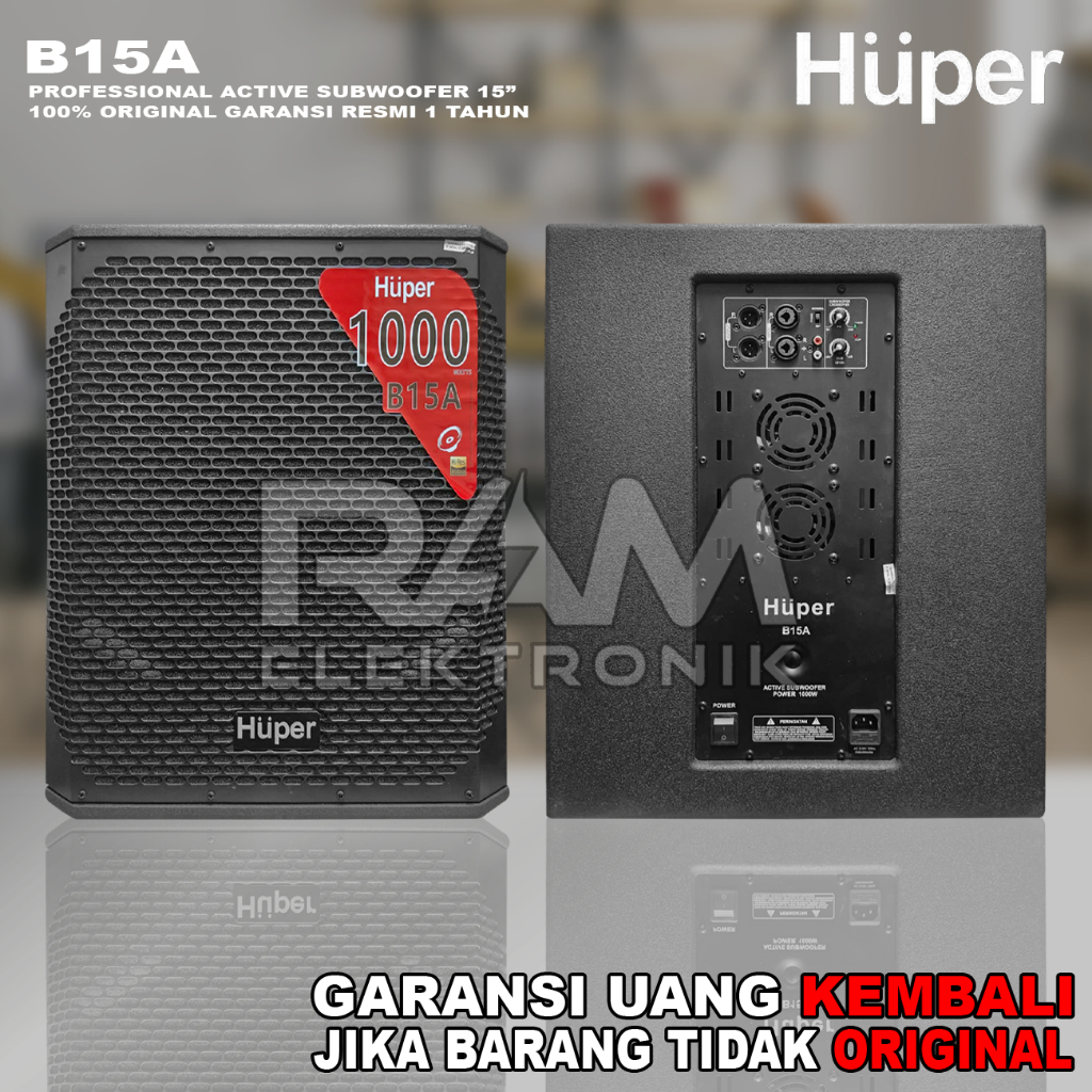 Jual Speaker Aktif Subwoofer 15 Inch HUPER B15A | B15 A | B 15A ...
