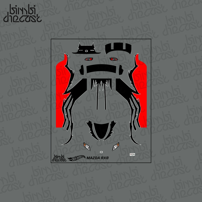 Jual Decal Hotwheels Mazda RX8 NFS Izzy | Shopee Indonesia