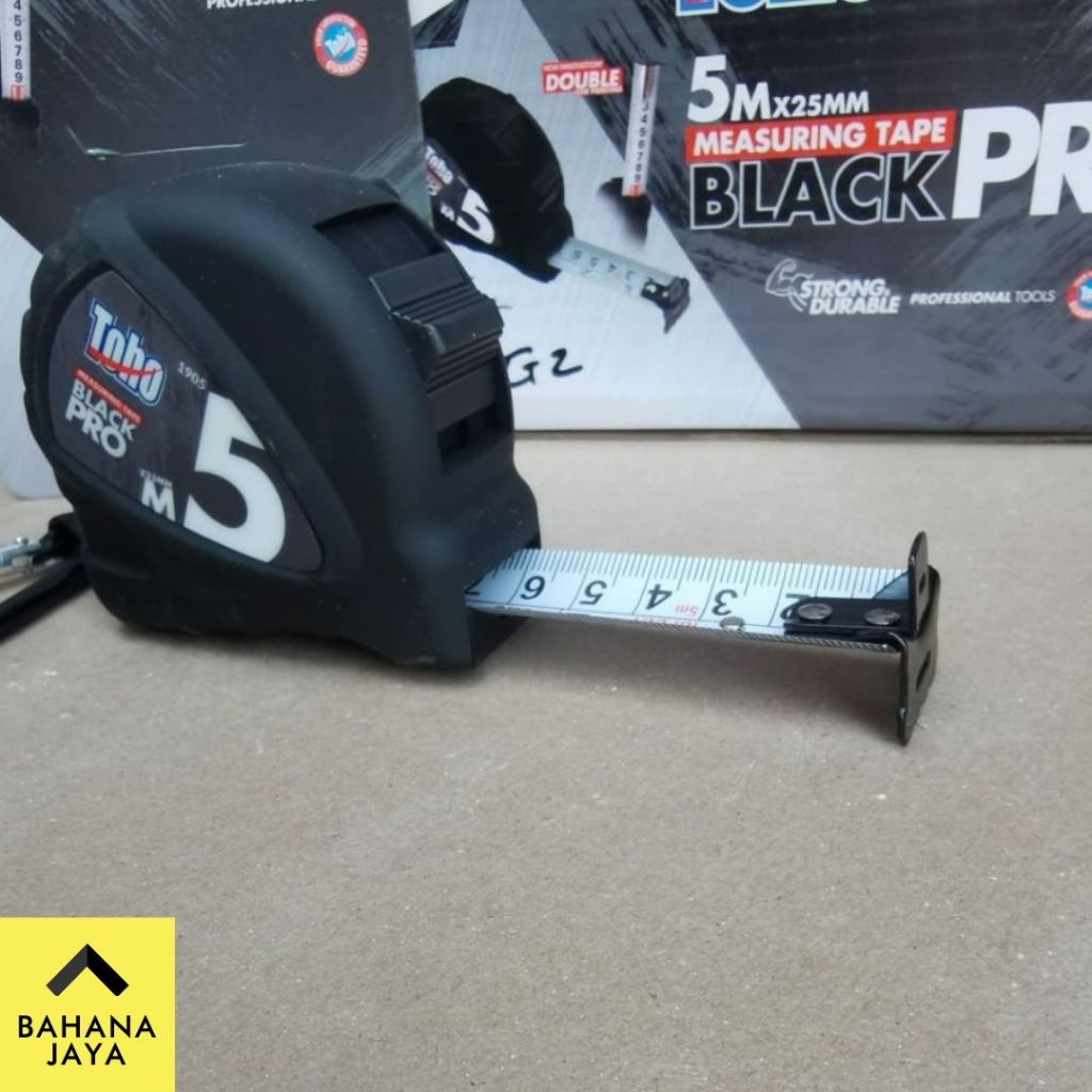 Jual METERAN TOHO BLACK PRO 5 METER / ALAT UKUR PLAT TOHO 5M ORIGINAL ...