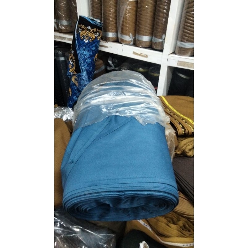 Jual kain biru toyobo pesanan | Shopee Indonesia