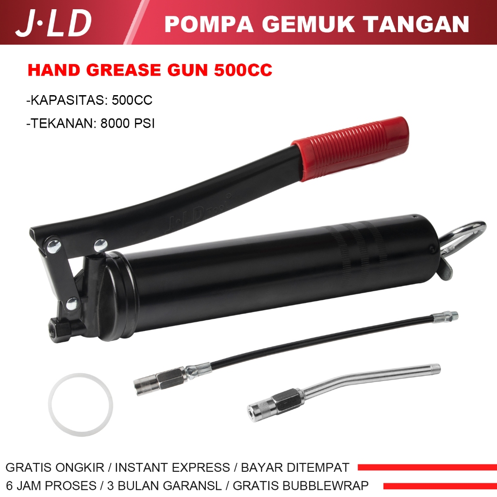 Jual JLD pompa gemuk tangan 500CC HAND GREASE GUN 8000 psi High ...